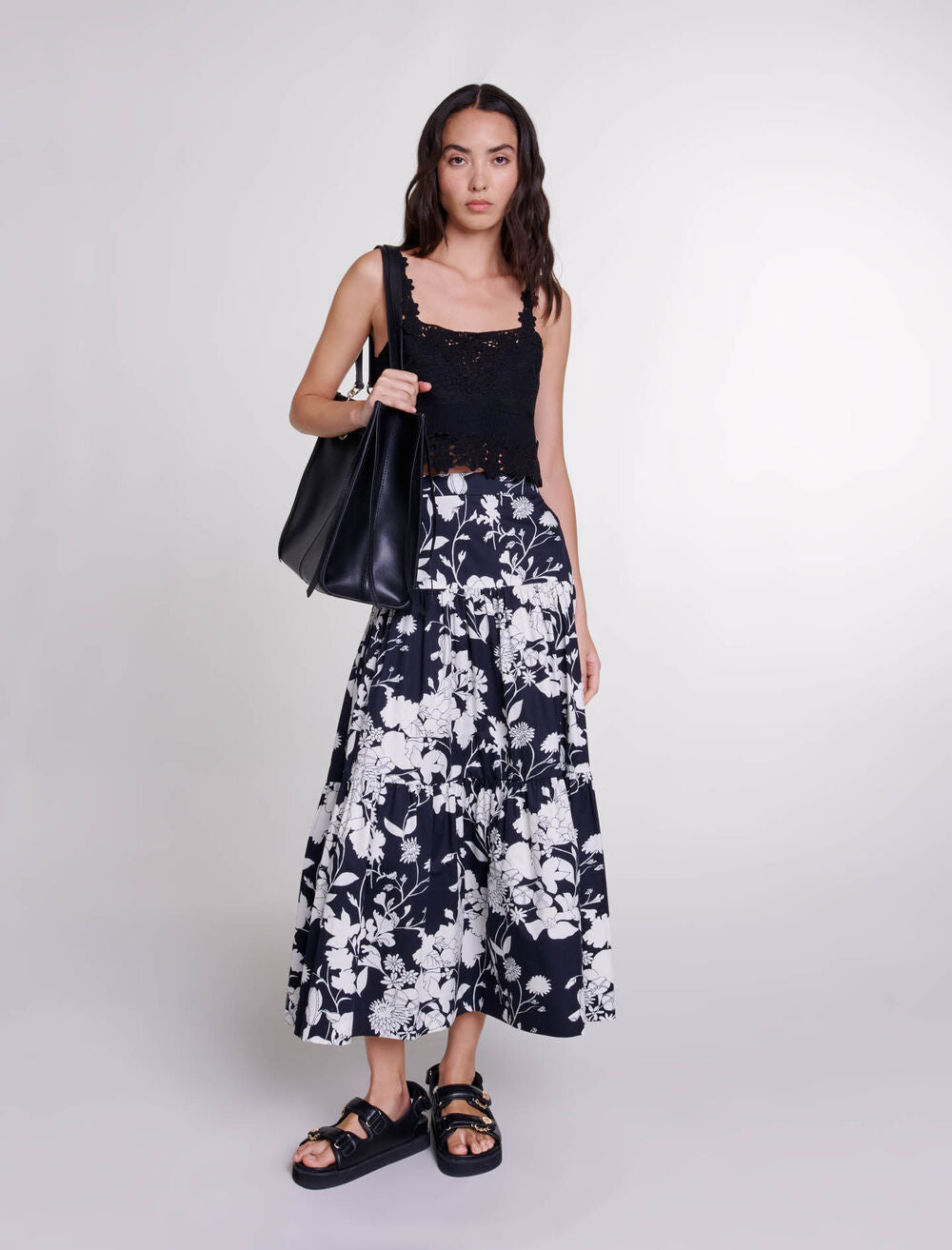 Shop Floral Print Maxi Skirt for women Online in Saudi Arabia – Maje KSA